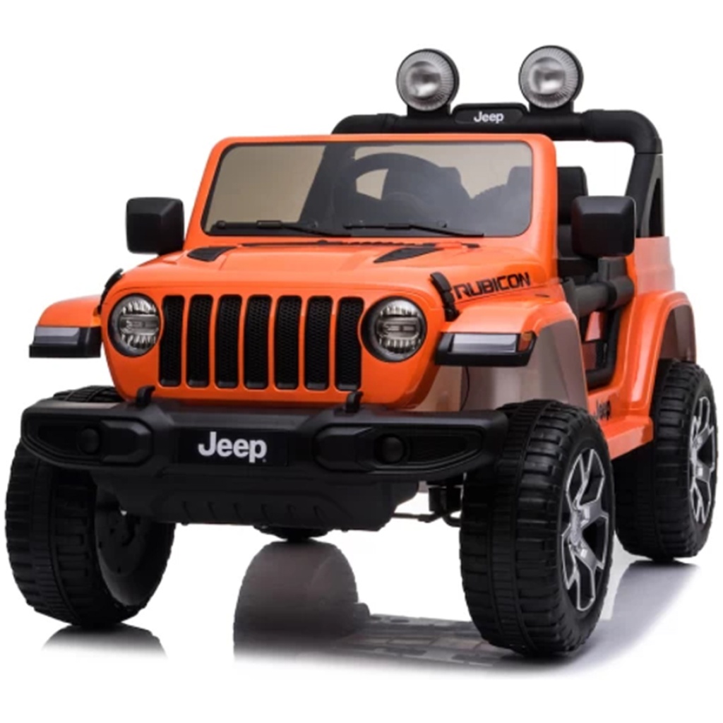 Jeep Rubicon Kids Ride On Electric Car 12V- Orange By OZ Kids Ride