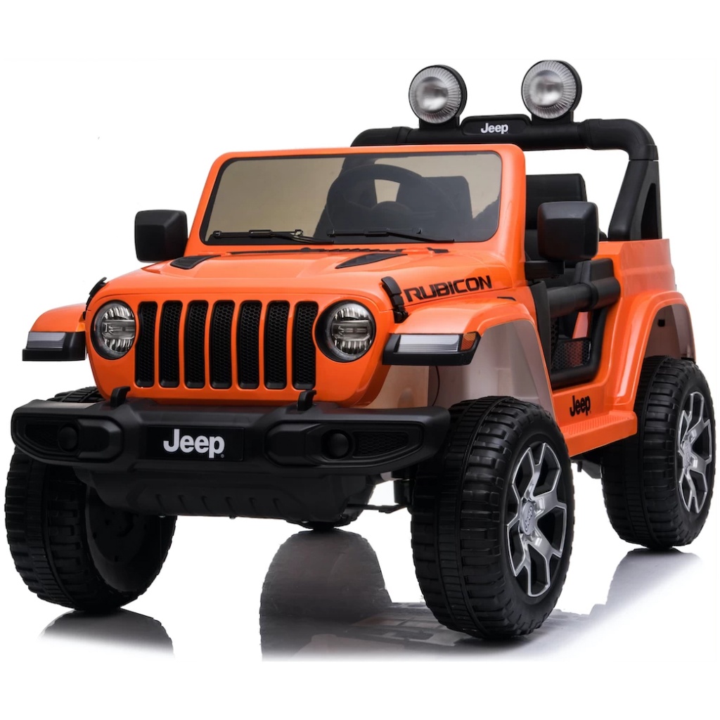 Jeep Rubicon Kids Ride On Electric Car 12V- Orange By OZ Kids Ride