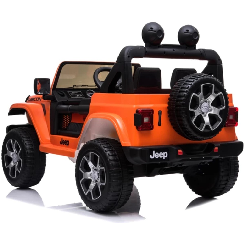 Jeep Rubicon Kids Ride On Electric Car 12V- Orange By OZ Kids Ride