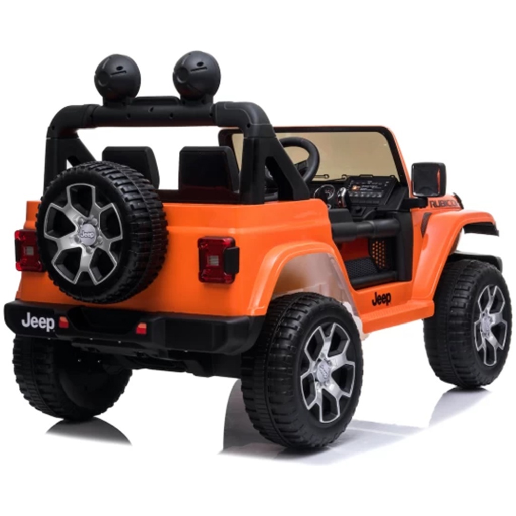 Jeep Rubicon Kids Ride On Electric Car 12V- Orange By OZ Kids Ride