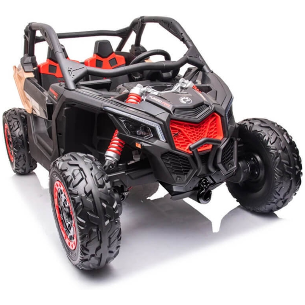 Off Road Licenced Can-Am RC Kids Ride On Car UTV/Buggy 24V 4X4 Black