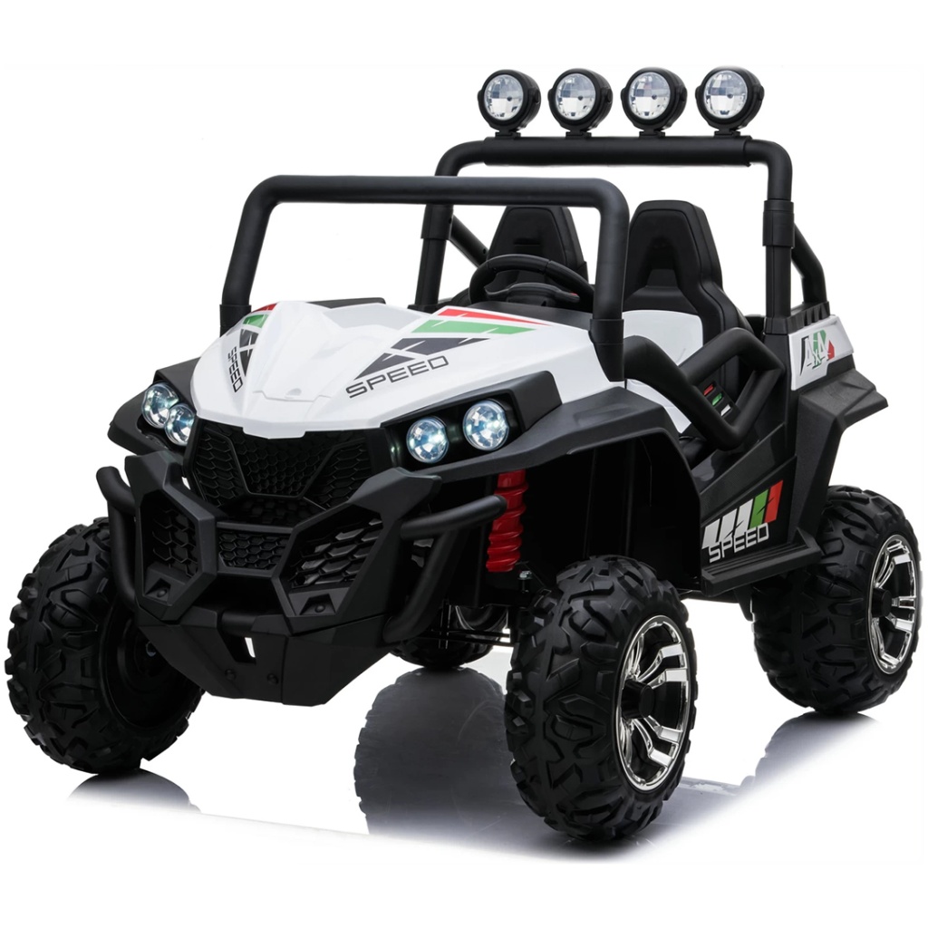Beach Buggy Ride On UTV Electric Ride On 24V 4X4 2 Seater - White