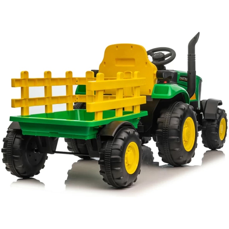 Kids Ride On Electric Tractor W/ Trailer With Remote - Oz Kids Ride